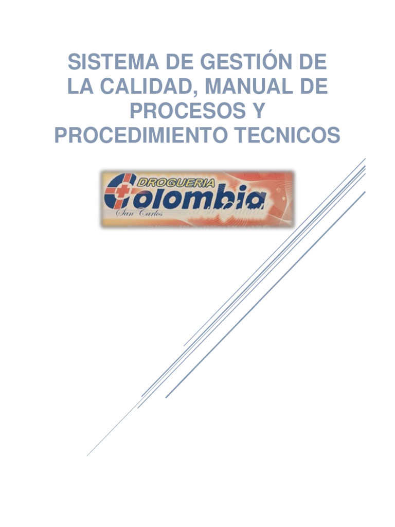 Modelo de Gestión Del Servicio Farmacéutico | Descargar gratis PDF | Calidad (comercial ...