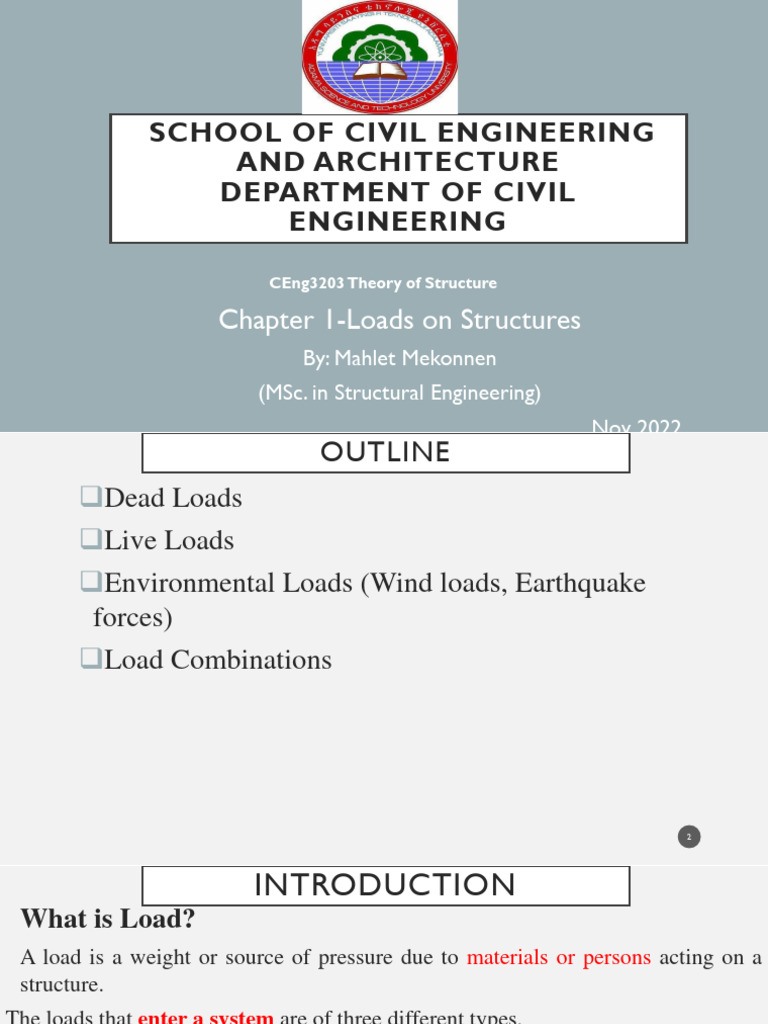 Chapter 1-Load On Structures Updated (1) | PDF | Structural Load | Wound