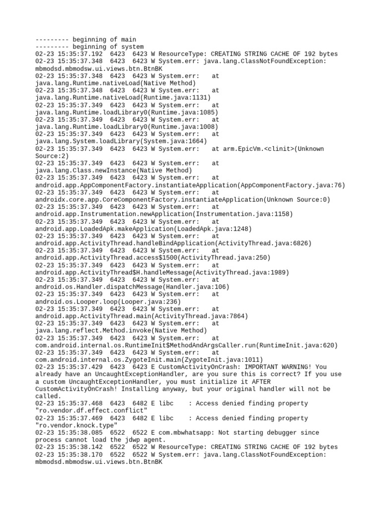 Java ClassNotFoundException Errors | PDF | Java (Programming Language) | Mobile App