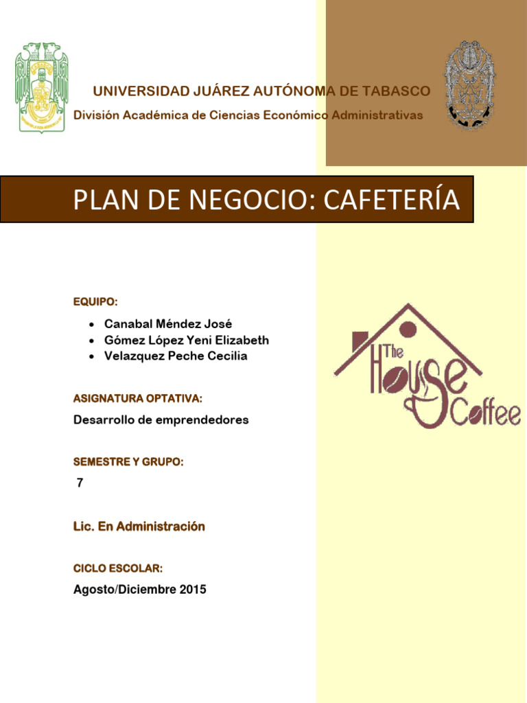 Proyecto Cafetería Final | PDF | Marketing | Calidad (comercial)