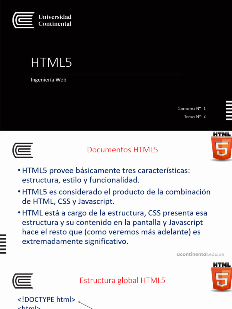 Semana01 2 html5 | PDF