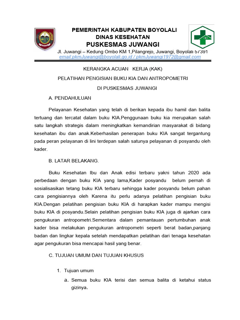 Pelatihan Pengisian Buku KIA Ibu Hamil | PDF | Pengembangan Diri ...