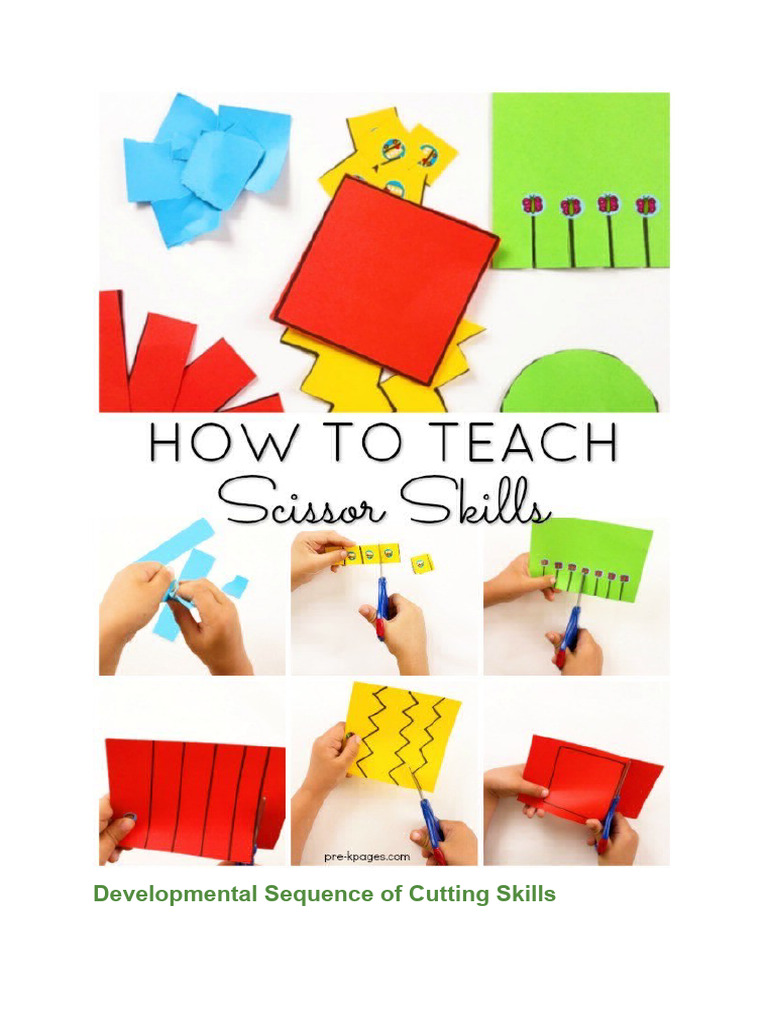 Developmental Sequence of Cutting Skills | PDF | Scissors