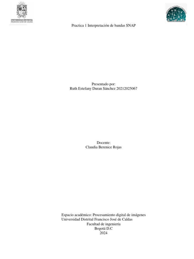 Practica 1 PDI SNAP | PDF | Color | Infrarrojo