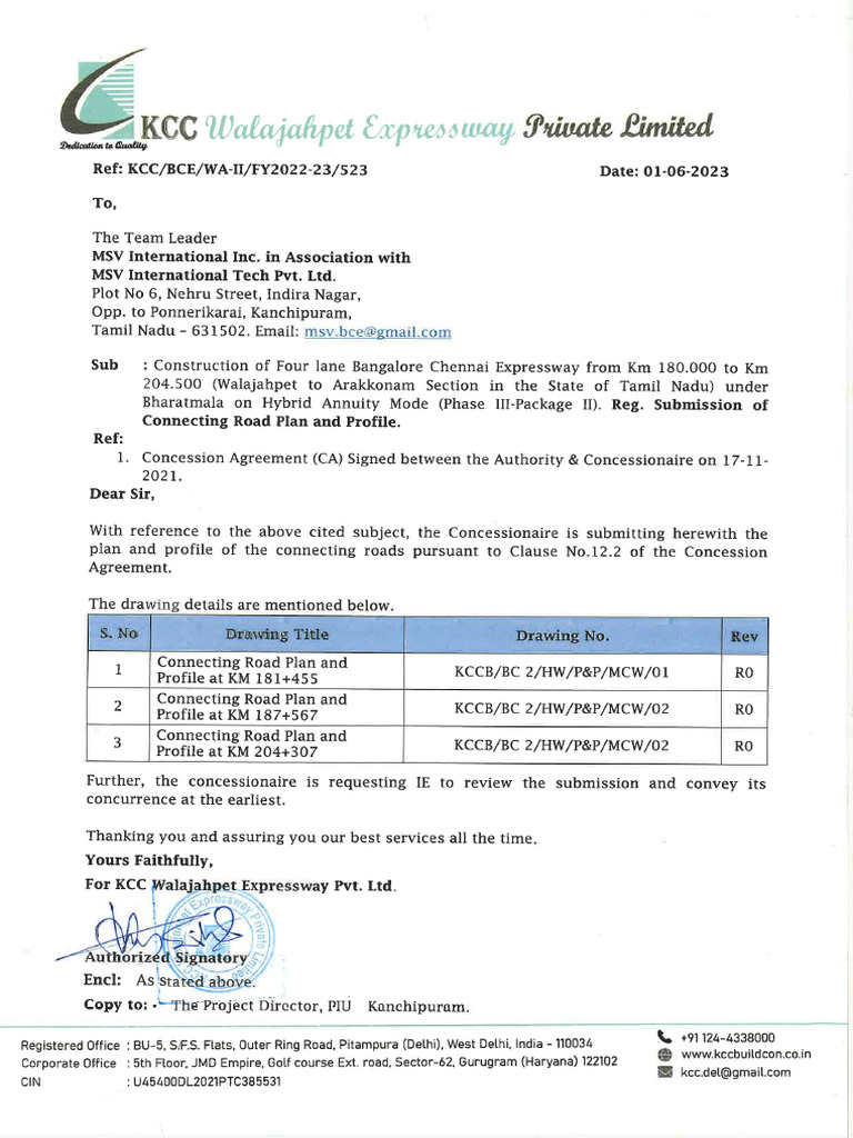 Connecting Road Plan and Profile | PDF