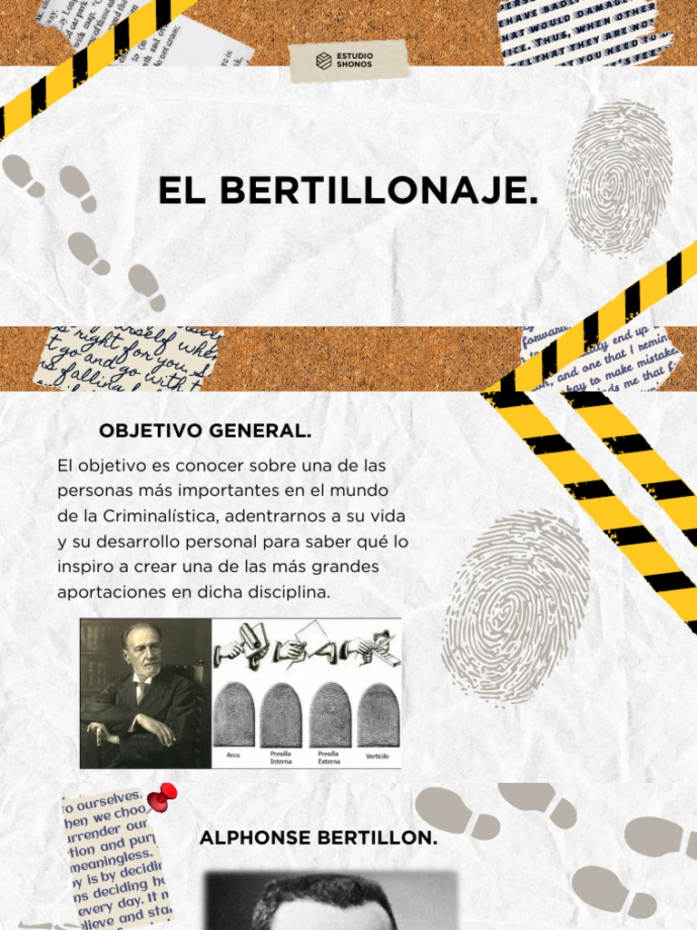 Sistema Antropométrico de Bertillon | PDF | Huella dactilar | Antropometría