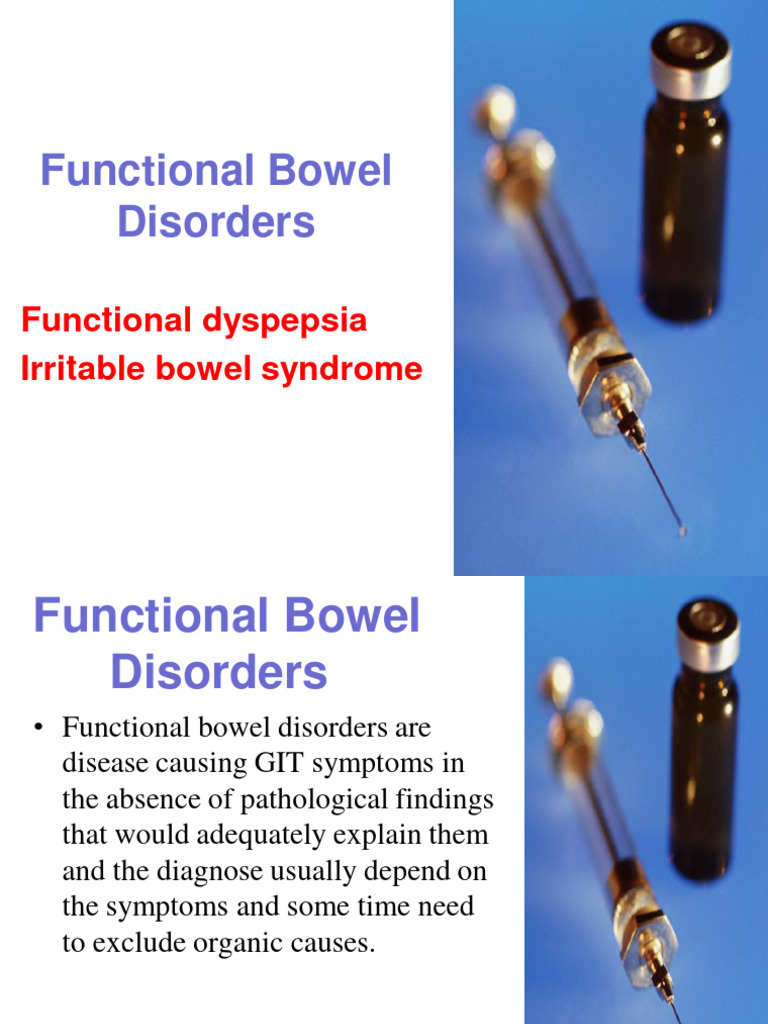 Overview of Functional Bowel Disorders | PDF | Irritable Bowel Syndrome ...