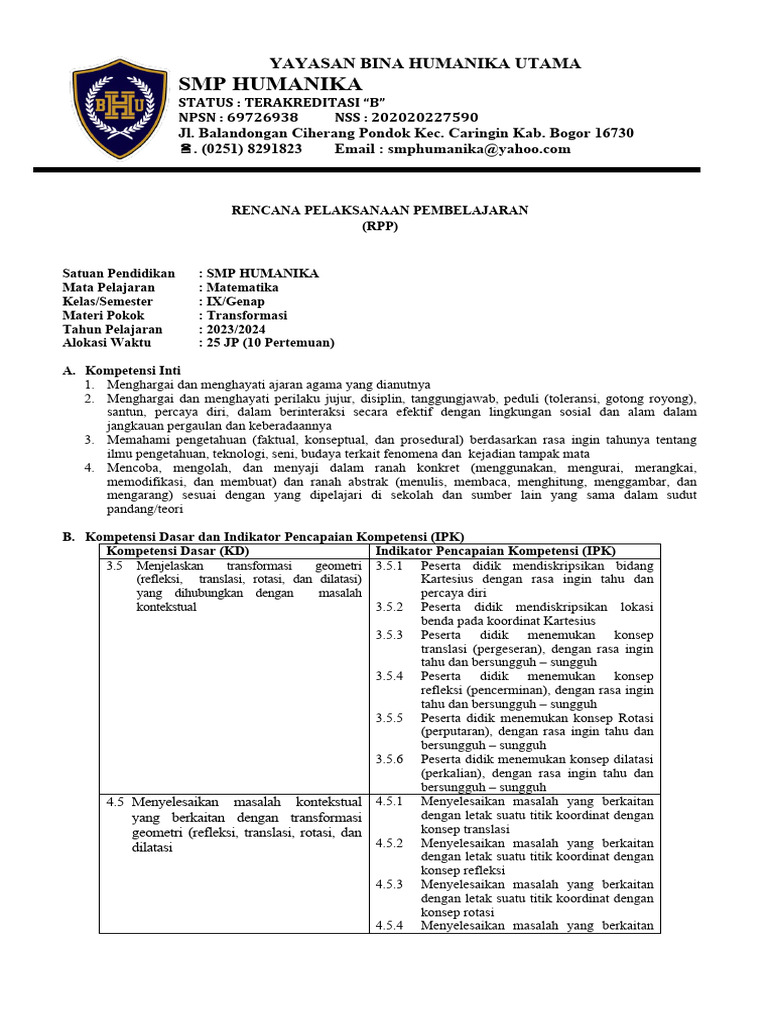 RPP Bab 4 | PDF | Karier & Perkembangan | Metode & Bahan Ajar