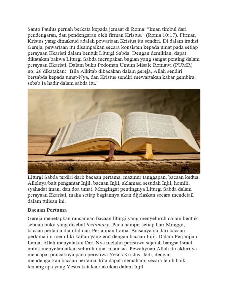 Santo Paulus Pernah Berkata Kepada Jemaat Di Roma | PDF | Agama ...