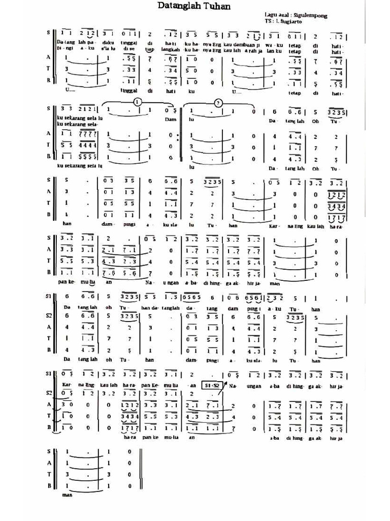 Datanglah Tuhan | PDF