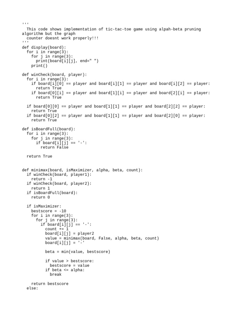 Alpha Beta | PDF | Combinatorics | Computer Science