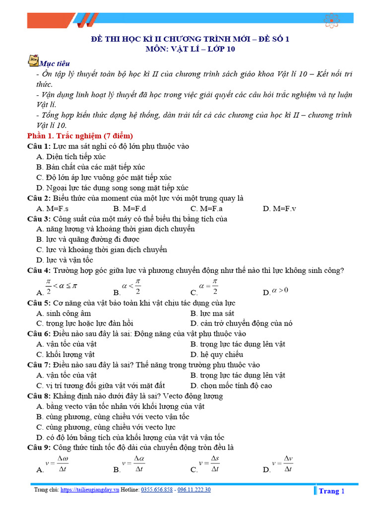 VL Cuoi Ki 2 | PDF