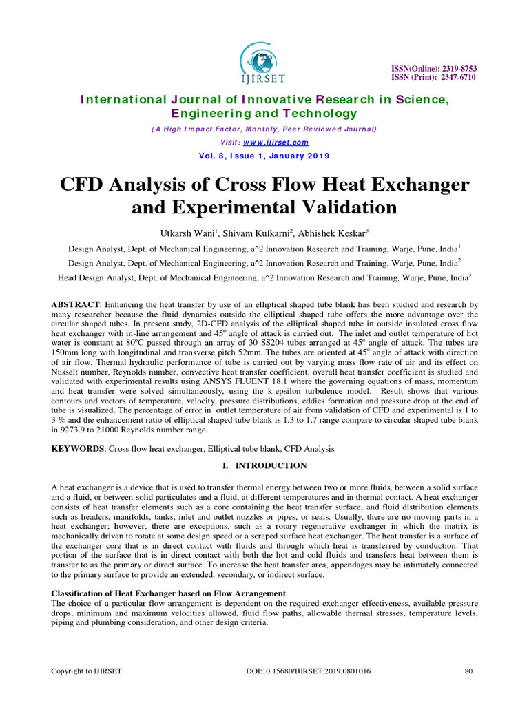 CFD Paper-7 Imp | PDF | Heat Transfer | Turbulence