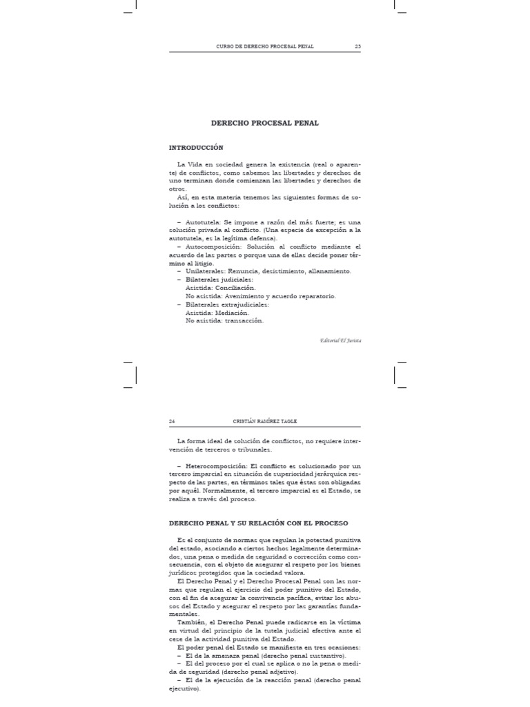 Derecho Procesal Penal | PDF | Derecho penal | Ley procesal