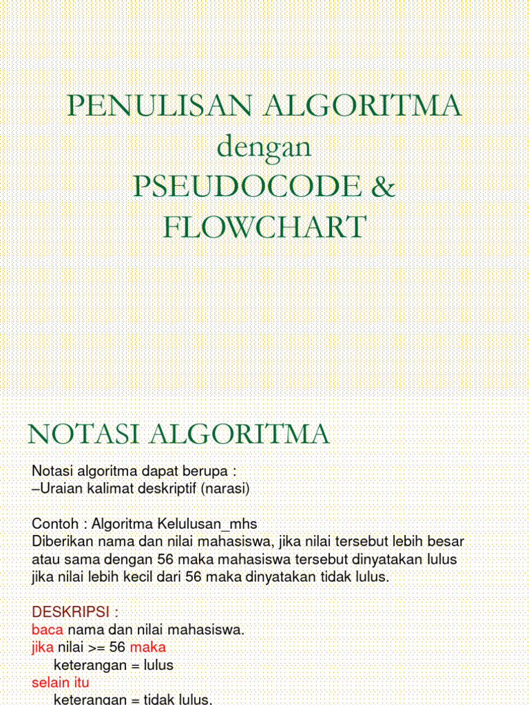ProKom - 03 - Penulisan Pseudocode | PDF ProKom - 03 - Penulisan Pseudocode | PDF