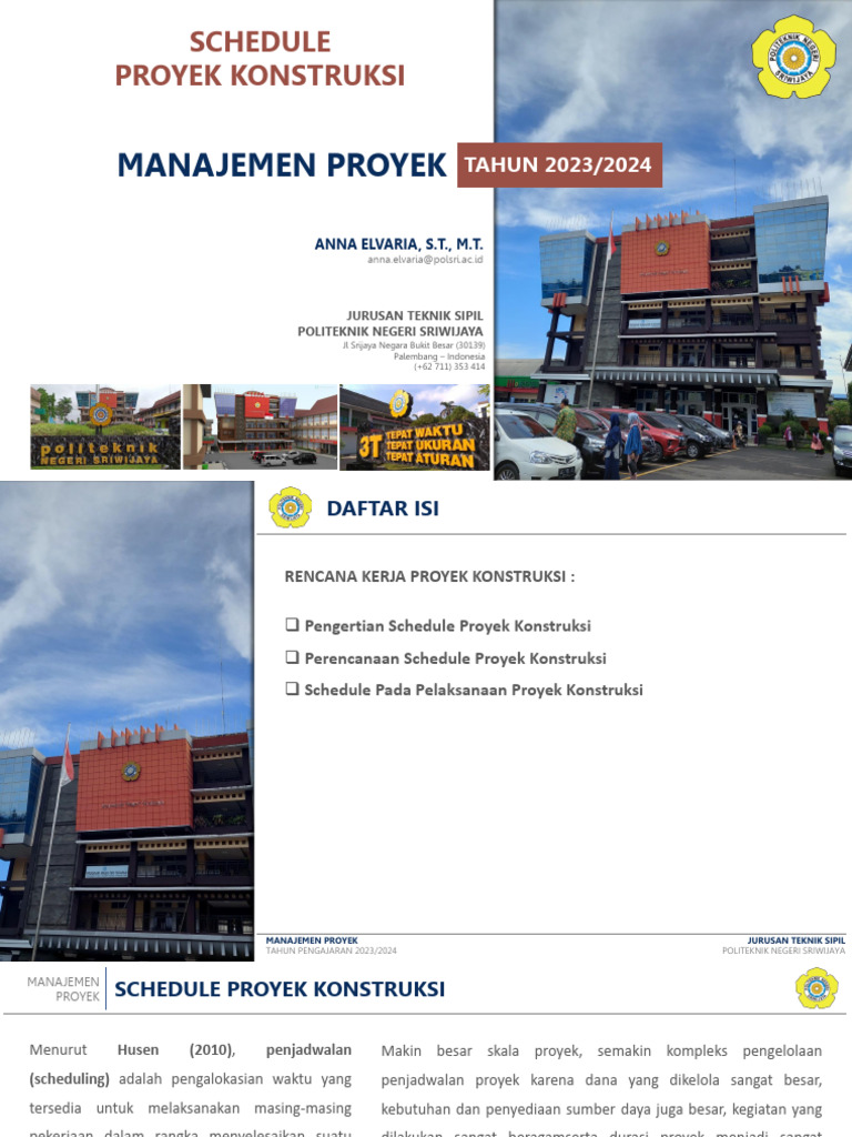 4. Schedule Proyek Konstruksi _ Manajemen Proyek _ Anna Elvaria, S.T ...