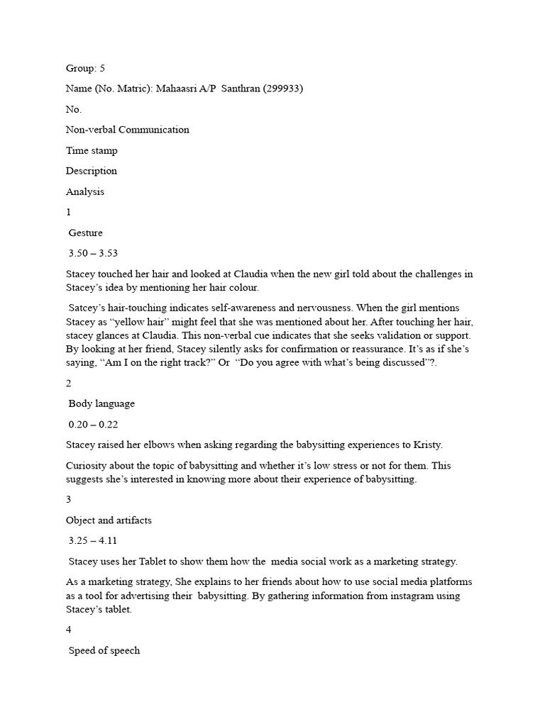 Movie Scene Pdf Nonverbal Communication Facial Expression