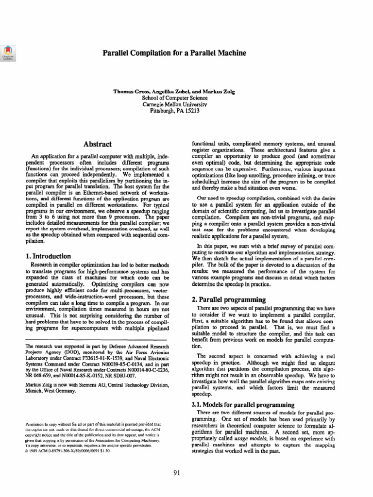 Project 1 | PDF | Parallel Computing | Compiler