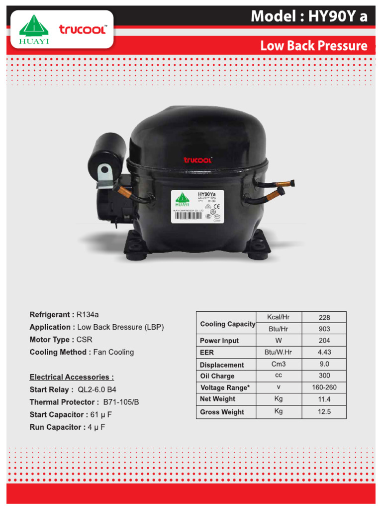 Hy 90 Ya Trucool Compressor | PDF