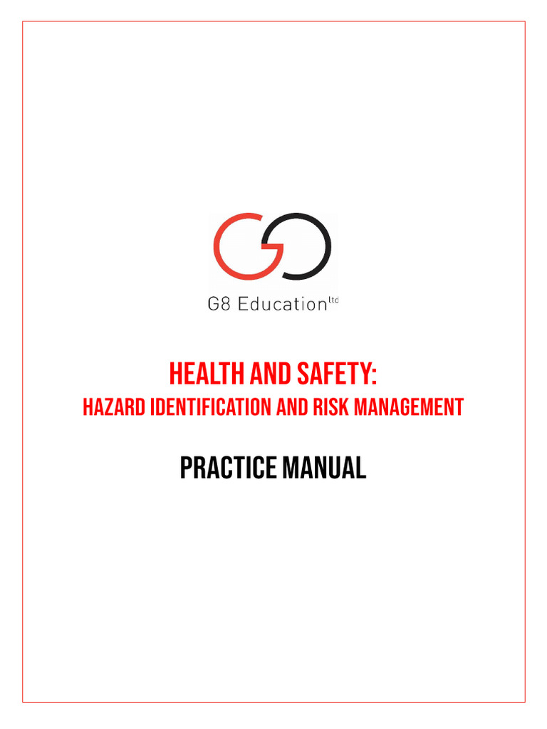Health and Safety Hazard Identification and Risk Management Practice Manual | PDF | Risk ...
