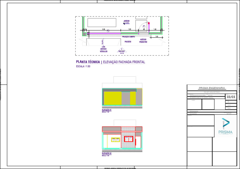 PROJETO ARQUITETÔNICO - PRANCHA 3 | PDF