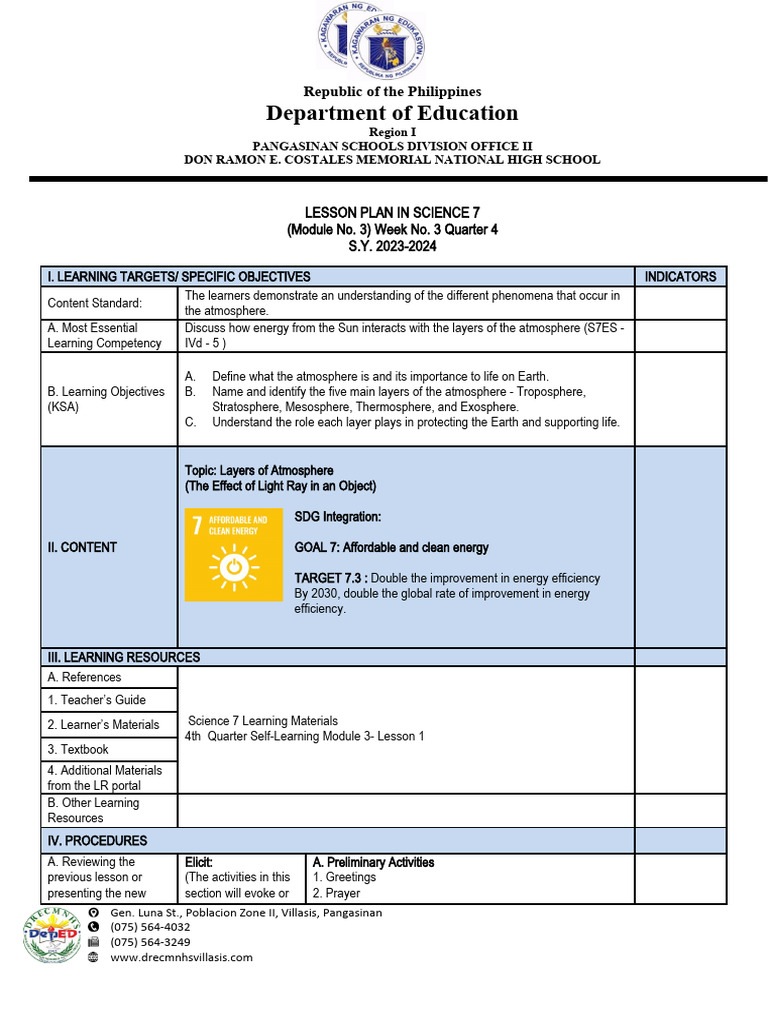 Cot 1 1 | PDF | Atmosphere Of Earth | Atmosphere