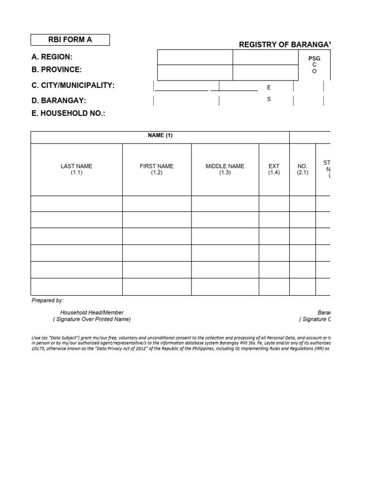 Rbi Form | PDF | Data | Privacy