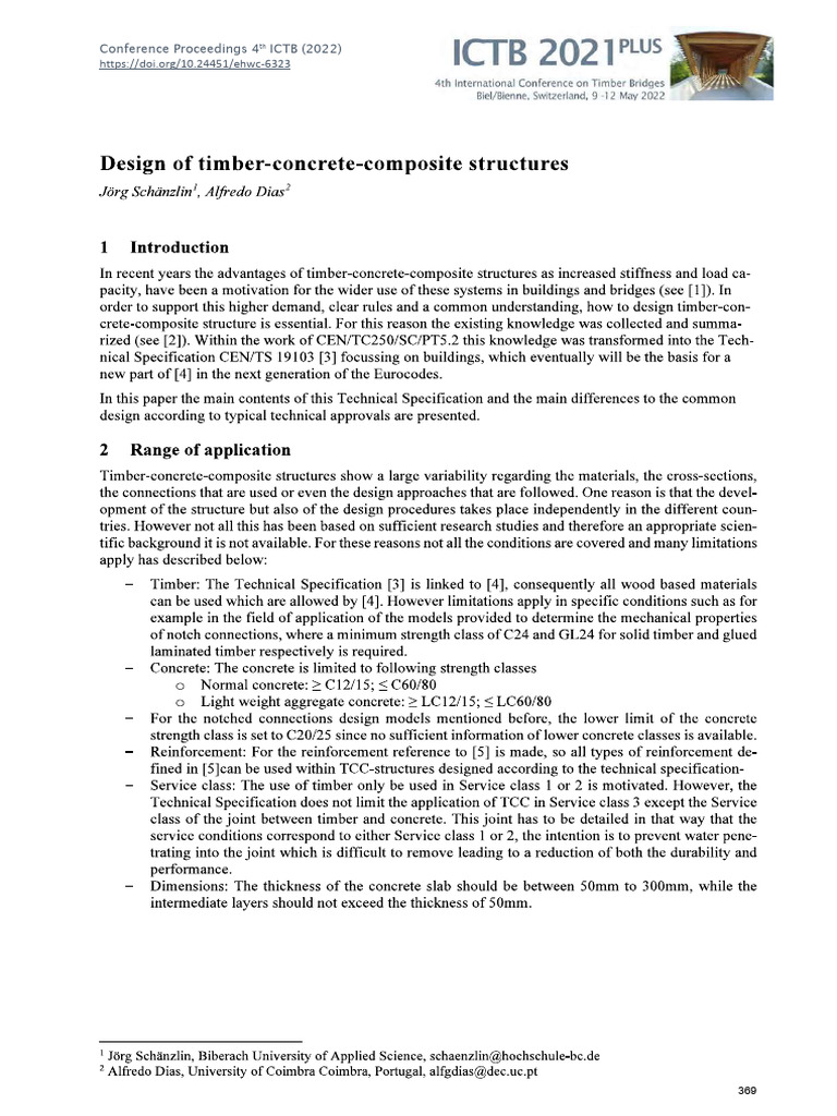 Design of TCC Structures | PDF