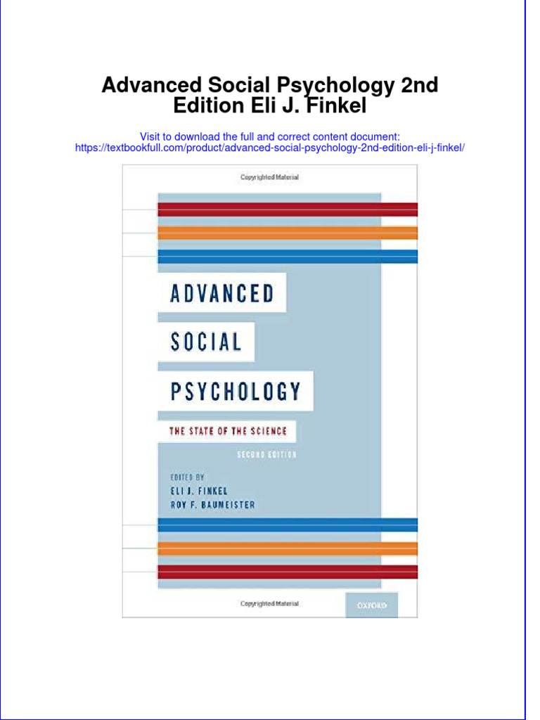 Full Chapter Advanced Social Psychology 2Nd Edition Eli J Finkel PDF ...