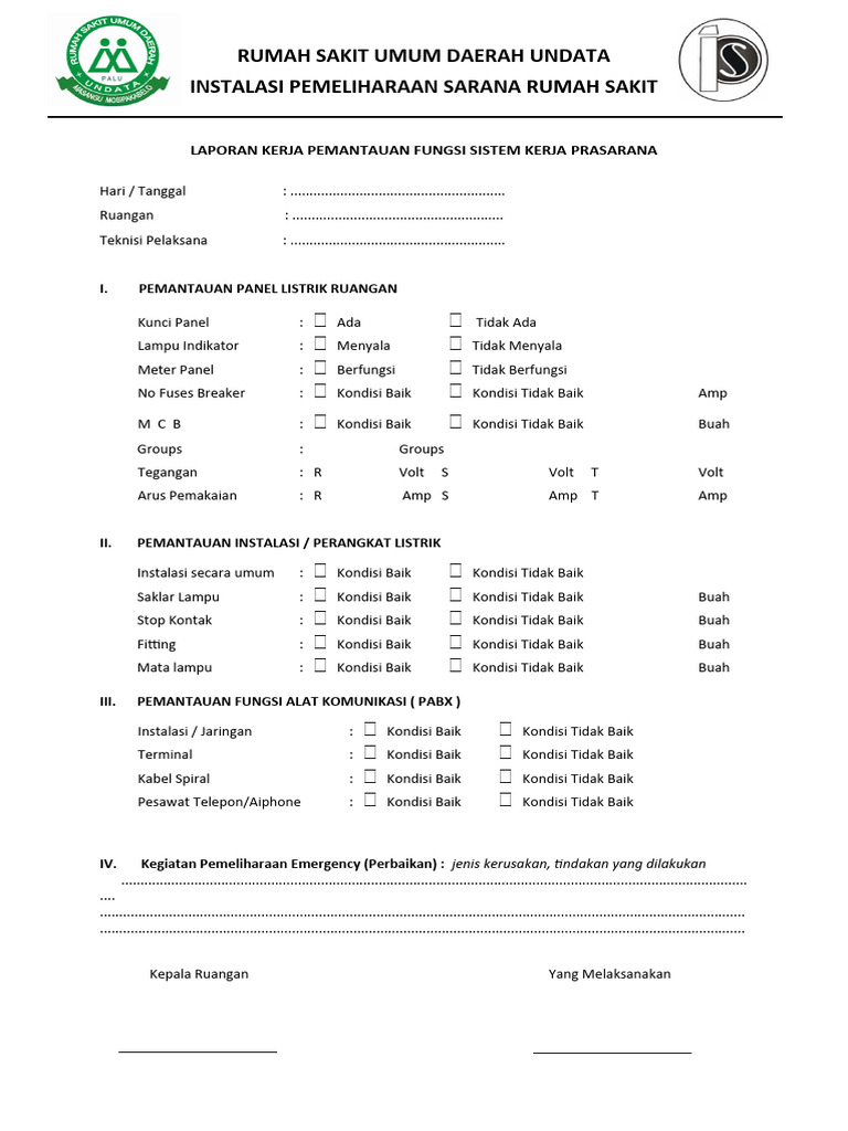 Pemantauan Prasarana | PDF