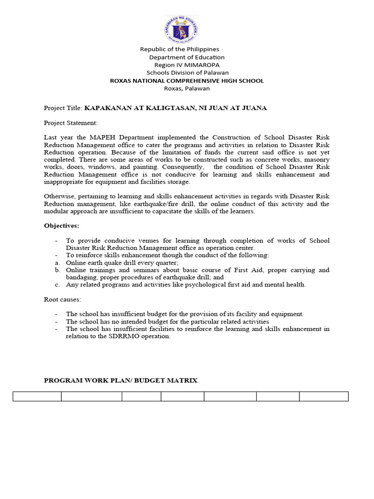 School Disaster Management Plan | PDF | Curriculum | Sports