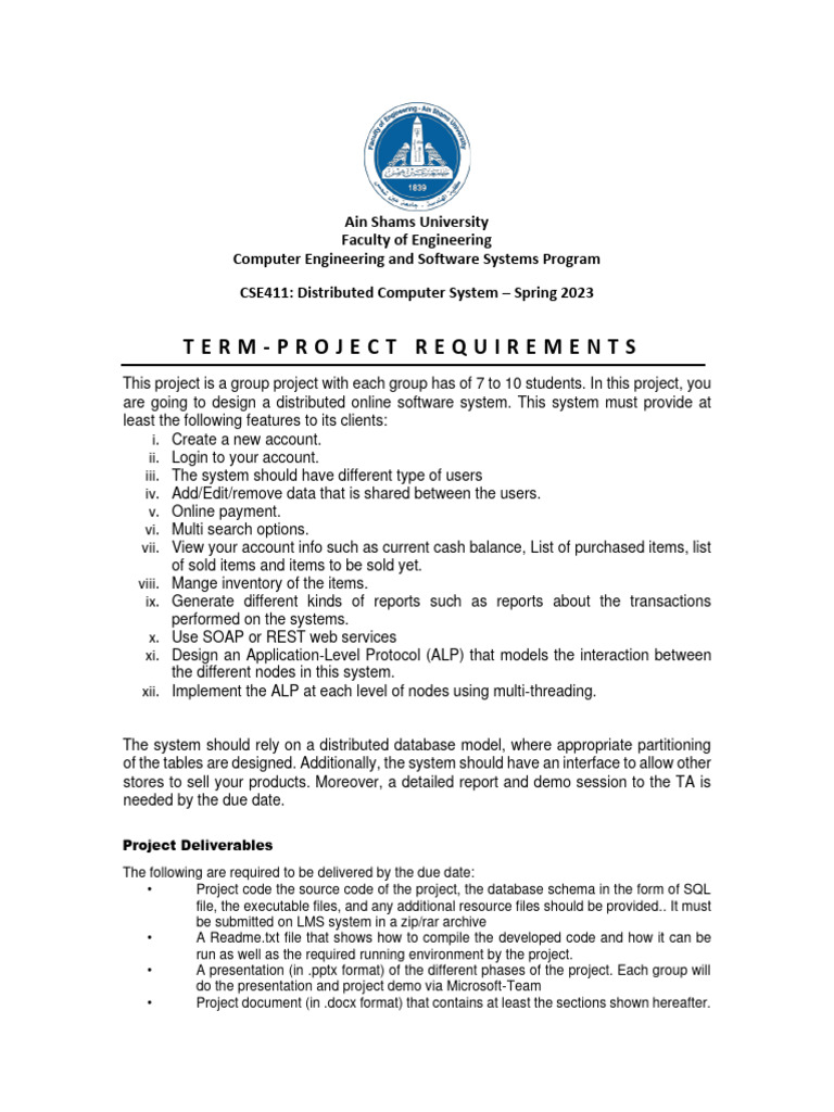 Project Description | PDF | Databases | Data Management