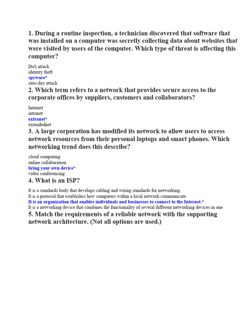NWC204-FE-key-1 | PDF | Computer Network | Internet Protocol Suite