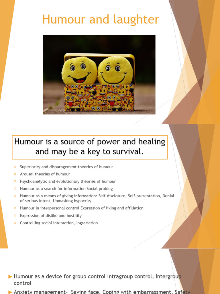 Lecture 13 - Humour and Laughter | PDF | Humour | Psychotherapy