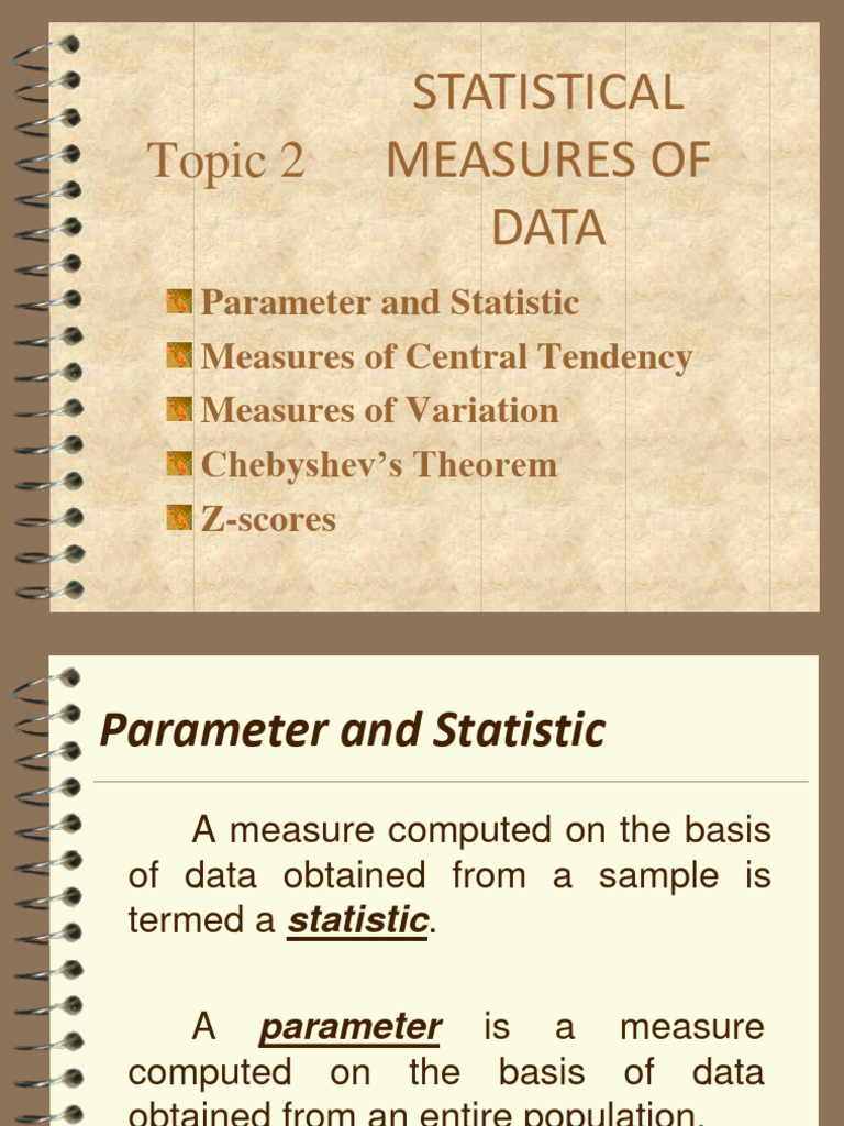 2-Statistical Measures of Data | PDF | Statistic | Mean