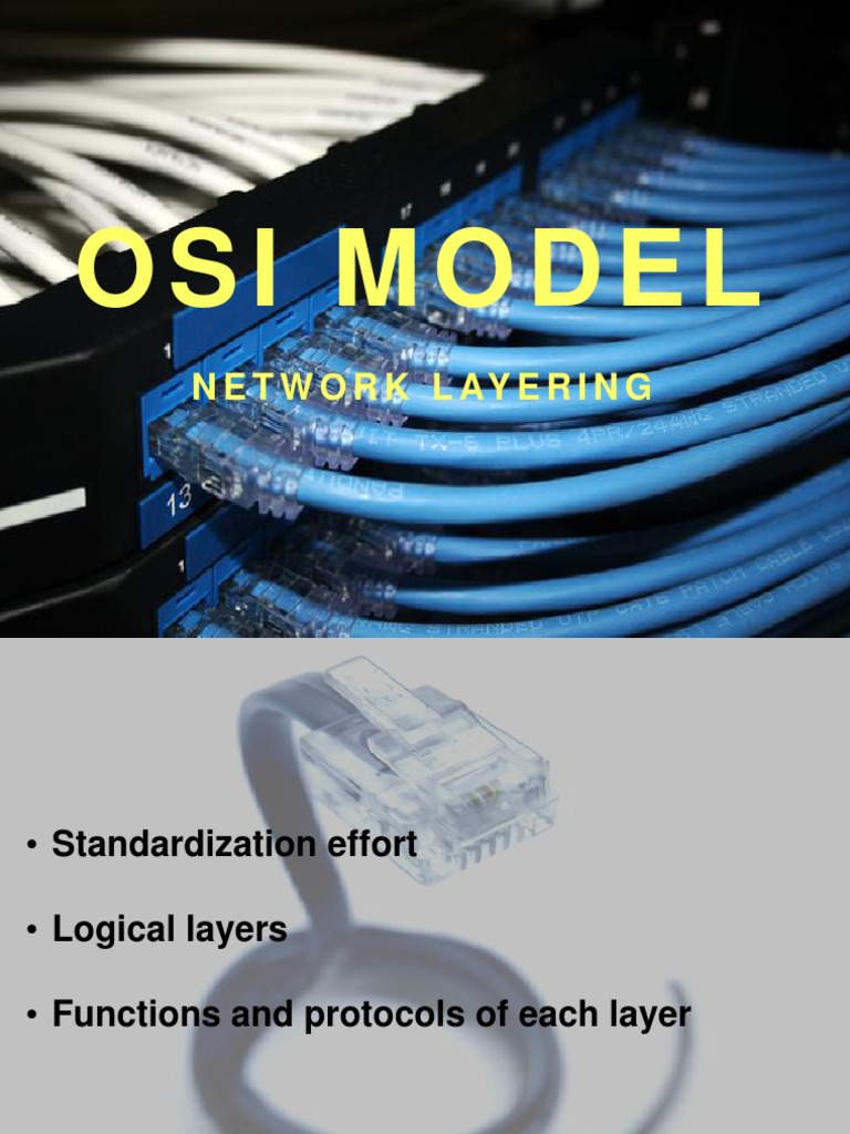 Osi Model: Network Layering | PDF | Osi Model | Communications Protocols