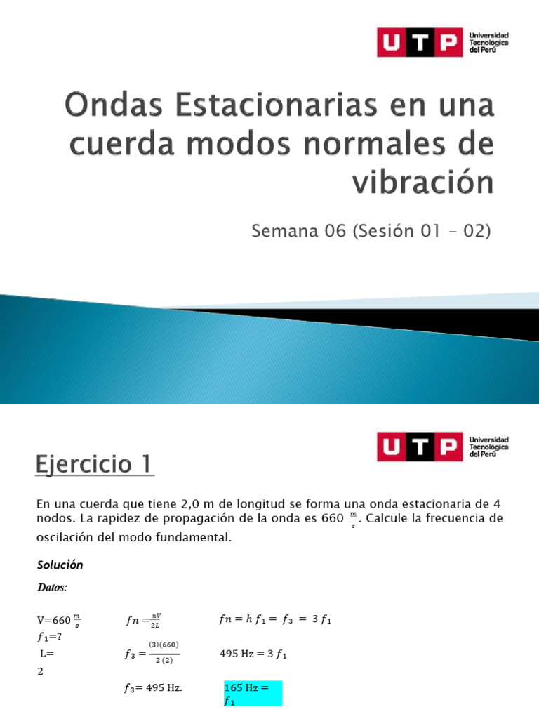 Caf Iii Ejercicios Semana 6 | PDF | Olas | Longitud de onda