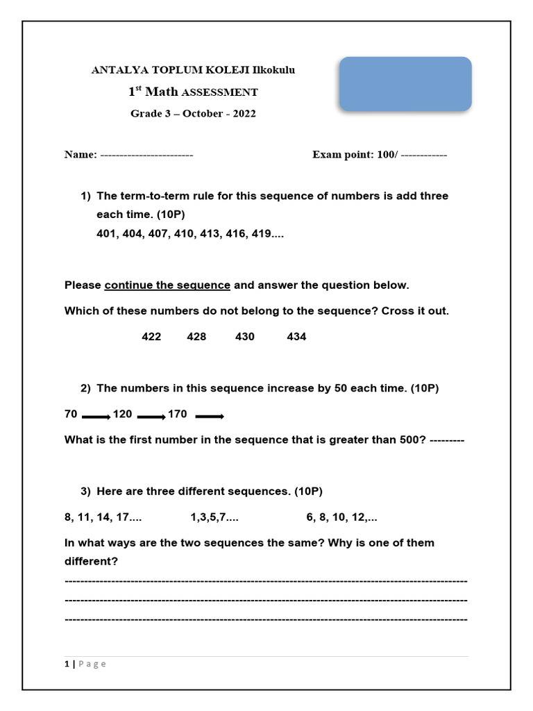 Math Test | PDF | Climate | Earth Sciences