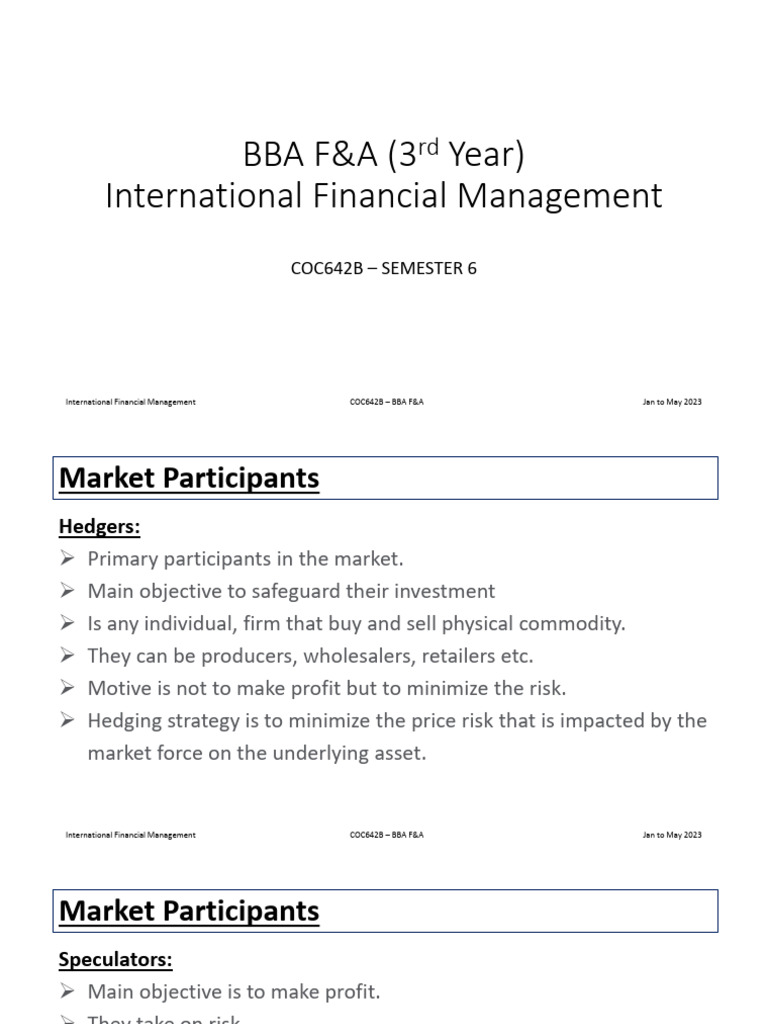 Unit 4.1 Hedging | PDF | Futures Contract | Margin (Finance)
