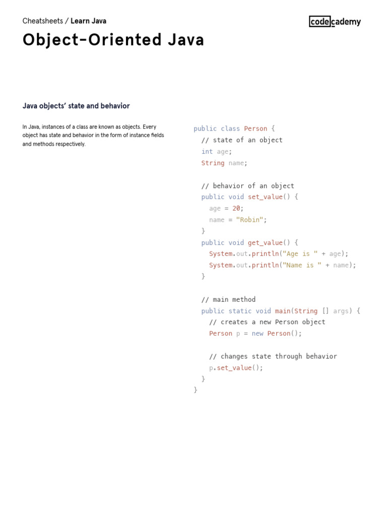 Object Pdf Programming Constructor Object Oriented Programming