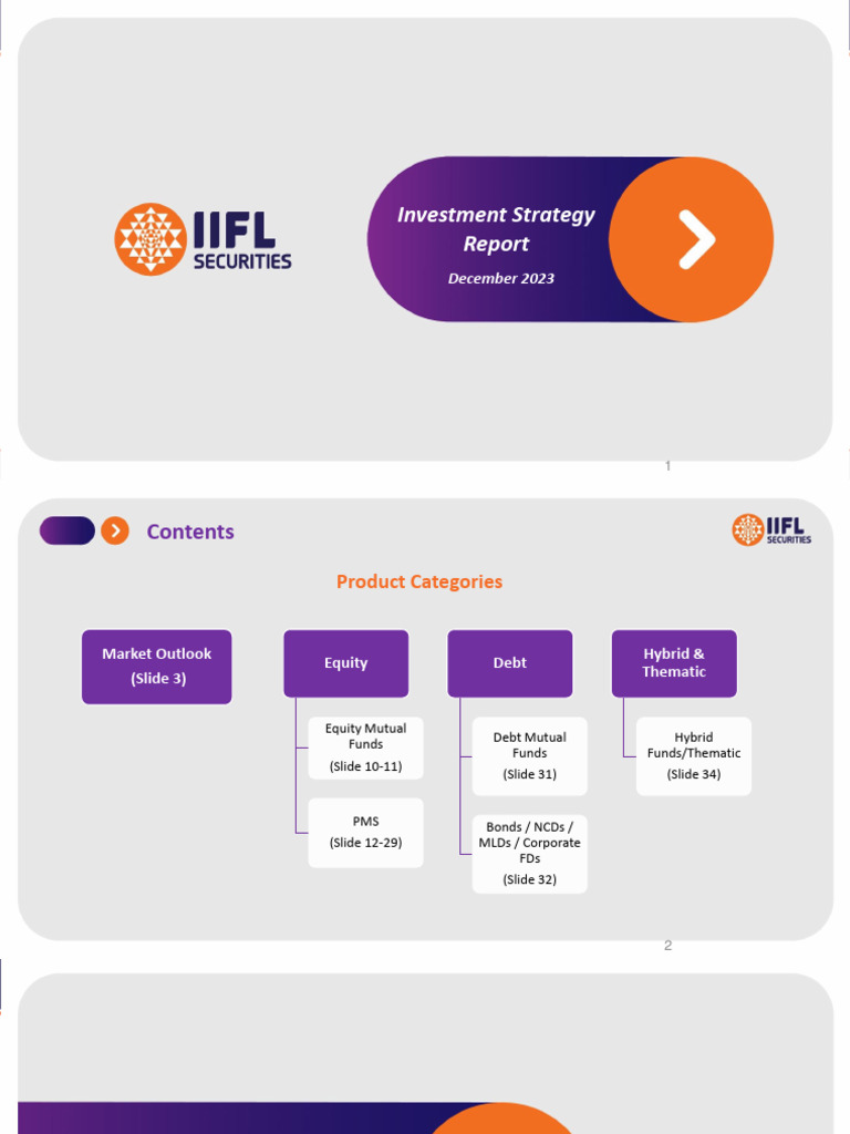 IIFL Investment Strategy Report December 2023 | PDF | Interest Rates ...