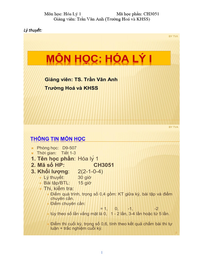 Tuan 1 - P1 - On Tap - GT - Co So NDH - BT | PDF