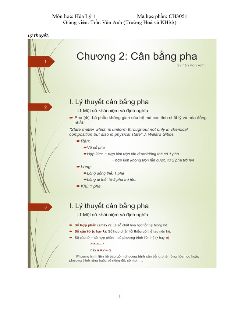 Tuan 4 - P1 - Chuong 2 Can Bang Pha - 78 | PDF