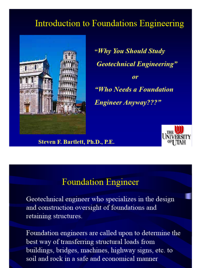 Introduction To Foundation Engineering - Utah | Download Free PDF | Deep Foundation | Foundation ...