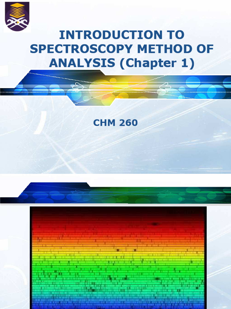 Introduction To Spectroscopic Methods of | PDF | Emission Spectrum ... Introduction To Spectroscopic Methods of | PDF | Emission Spectrum ...