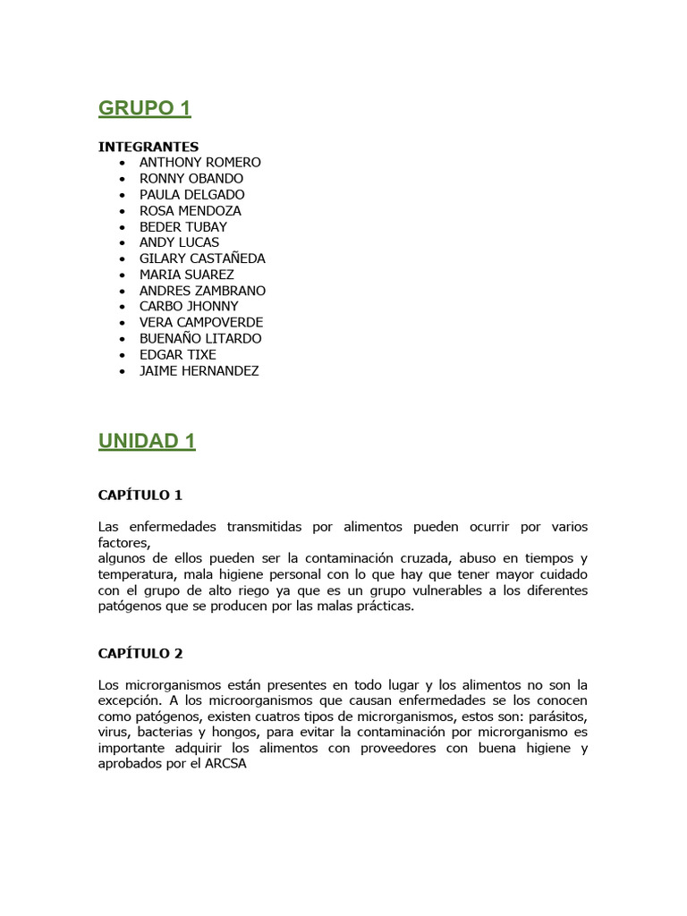 GRUPO 1 Fundamentos de Cocina Anthony R | Descargar gratis PDF ...