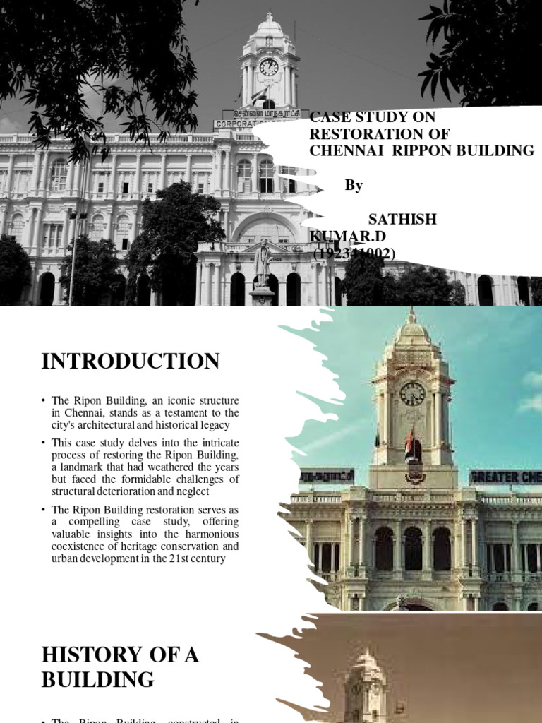 Case Study On Restoration of Chennai Rippon Building | PDF