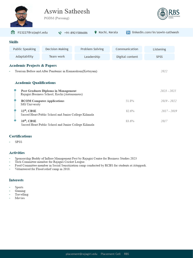 Aswin | PDF | Career & Growth