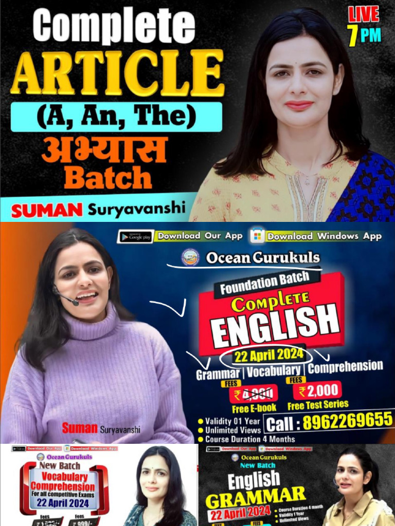 Article Practice Magic Class 01 Practice English With Suman Mam | PDF