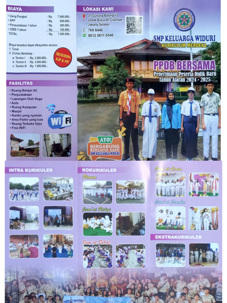 Brosur SMP Keluarga Widuri (Peserta PPDB Bersama) | PDF